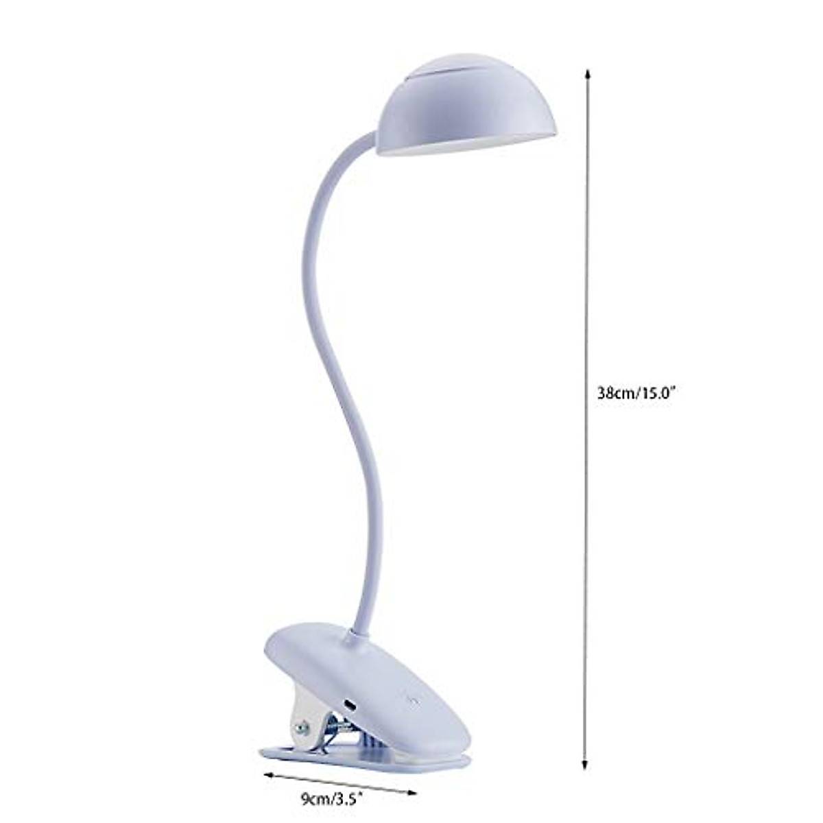 Eye-Caring Clip-on Desk Lamp Charging Plug-in LED Eye Protection Touch Dimming Energy-saving Learning Night Light for Student Dormitory Bed Office lamp (Color : Pink)