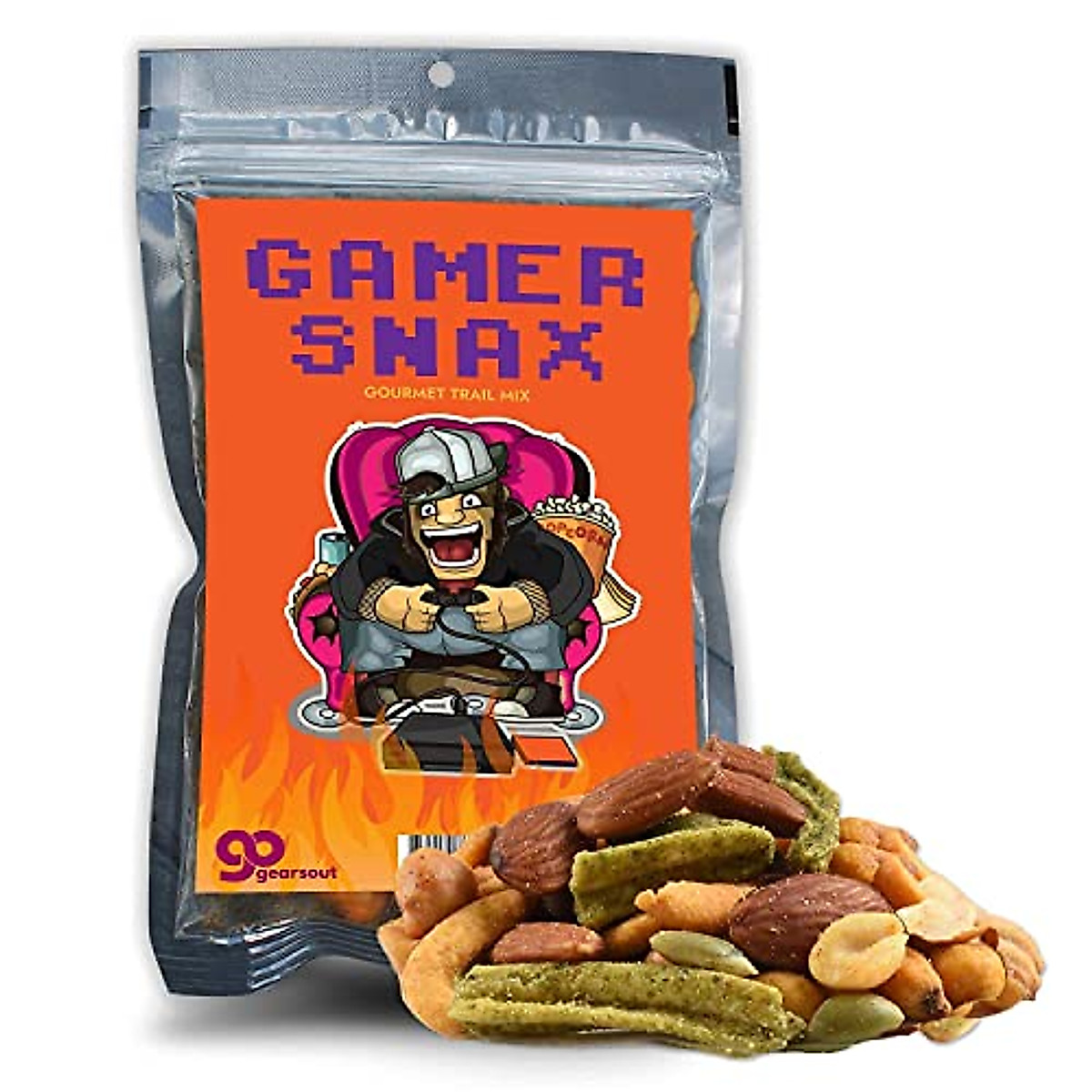 Funny Trail Mix Gift Ideas - Hilarious Stocking Stuffers for Men Food - Spicy Gifts for Men - Funny Foods Gifts - Gourmet Basket Ideas Care Packages Novelty Christmas Gag Gifts for Adults Teenagers Boys Girls Husbands Friends Coworker (Gamer Snacks)