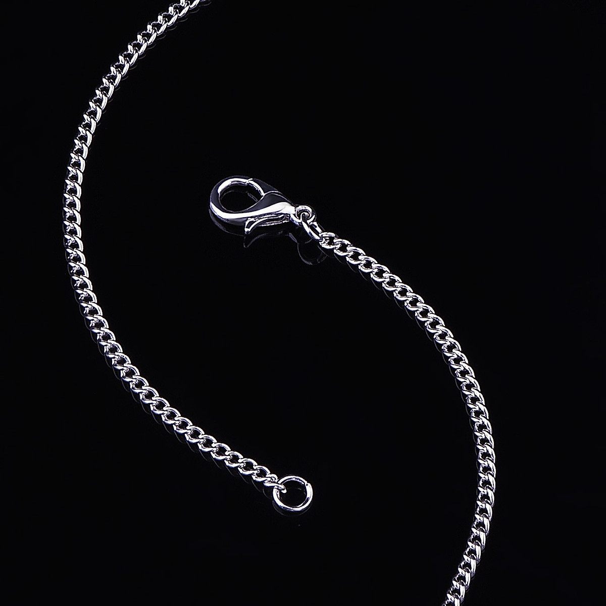 Outus 12 Pack Iron DIY Chain Necklaces Lobster Clasp Link Chain Necklaces Silver Plated (18 Inch)