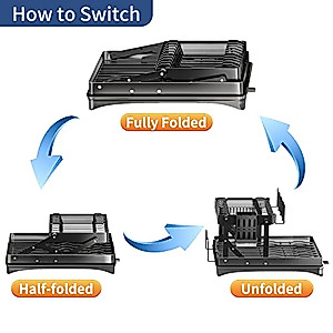 Dish Drying Rack, Two Tier Dish Drying Rack Foldable Dish Racks for Kitchen Counter with Utensil Holder - Large Dish Drying Rack with Drainboard - Rustproof Dish Drainers for Kitchen Counter Dish Rack