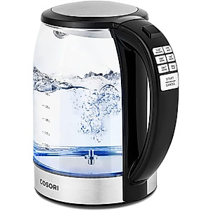 COSORI Electric Kettle Temperature Control with 6 Presets, 60min Keep Warm 1.7L Electric Tea Kettle & Hot Water Boiler, 304 Stainless Steel Filter, Auto-Off & Boil-Dry Protection, BPA Free, Black