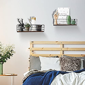 CRUGLA Floating Bathroom Wall Mounted Shelves 5 Sets