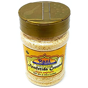 Rani Asafetida (Hing) Ground 3.75oz (106g) PET Jar ~ All Natural | Salt Free | Vegan | Non-GMO | Asafoetida Indian Spice | Best for Onion Garlic Substitute