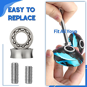 Hksod Yoyo Accessory Sets,Yoyo Replacement wiht Unresponse and Response yoyo Bearing,Yoyo Bearing Remover Tool Yoyo Ball R188kk Bearing Yoyo Yo yo s for Kids Bearing