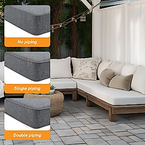 RULAER Custom Outdoor Bench Cushions Bay Window Cushions for Outdoor/Indoor Furniture Patio Chair Cushions Porch Swing Cushions Window Seat Cushions Indoor (Custom Color, Custom Size)