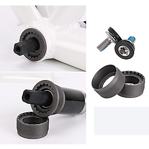 Create idea Mountain Bike Square Cartridge Taper Bottom Bracket 68x118mm Bicycle Axle Sealed Black Mountain Bike Square Hole Axis Bike Parts with Waterproof Screws