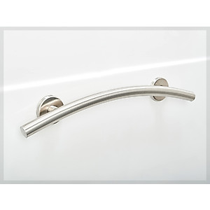 Curved Grab Bar for Bathroom Bathtub Shower Kitchen ADA Safety/304 Stainless/Brush Finish/ 24" x 3"