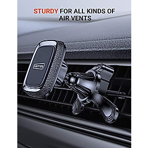 TORRAS Phone Holder for Car [Vertical & Circle Vent Friendly] Universal Stable Car Phone Mount Air Vent Holder Cradle Case Friendly (Clip)