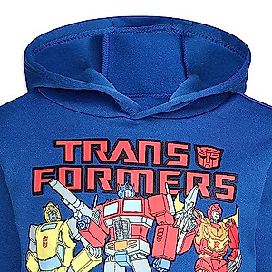 Children's Apparel Network, Ltd. Hasbro Transformers Optimus Prime, Bumblebee and Rodimus Prime Boys Hoodie and Jogger Set for Big Kids – Blue