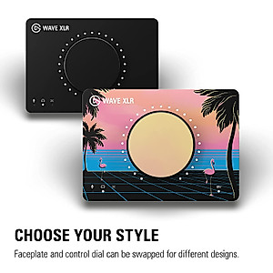 Elgato Wave XLR – Mic Interface, XLR/USB-C, Anti-Clipping, 75 dB preamp, Phantom Power, Direct Monitor, Touch Mute, Wave Link Digital Mixing app (Renewed)