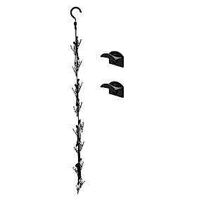 New extension Closet Hanging Hat Organizer Hanging Hat Keeper Closet Hook Cap Holder Hat Rope Rack with Clips (1 Pcs)