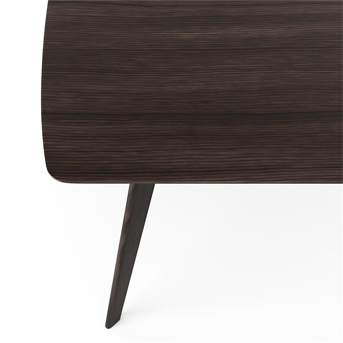 Flats & Castles Wesley Mid-Century Modern Square Dining Table 36" (Charcoal Walnut)