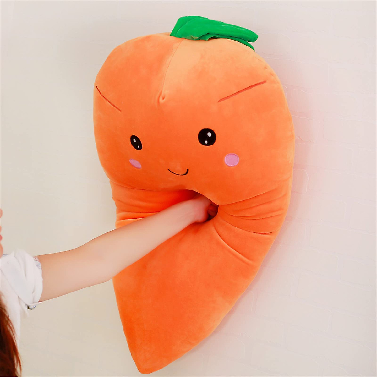 ASkinds Cartoon Carrot Plush Toy, 30inch Cute Carrot Shape Pillow Stuffed Carrot Toy Soft Carrot Doll for Boys Girls