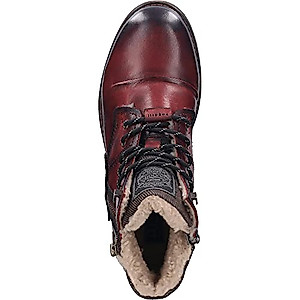 bugatti Men's Derby Fashion Boot, Dunkelrot, 9