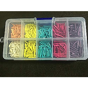 Smiledt 600pcs/Box Mixed Dental Fixing Wood Wooden Wedges for Dental Restoration for Matrices