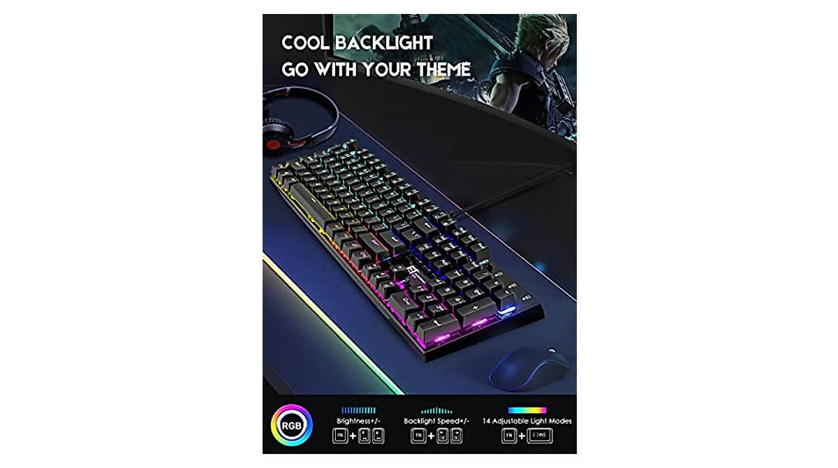 MIQ 104 Keys RGB Mechanical Gaming Keyboard