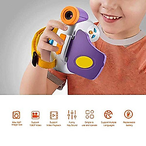 LKYBOA Cartoon Sound Fun Child Camera -Kids Mini Digital Camera, Underwater Camera Kids Toy Camera: Starter Camera Waterproof Digital Camera with