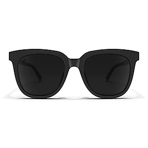 Blenders Eyewear Grove – Polarized Sunglasses – Butterfly Frames with Acetate Temples – 100% UV Protection – For Women – Midnight Drama