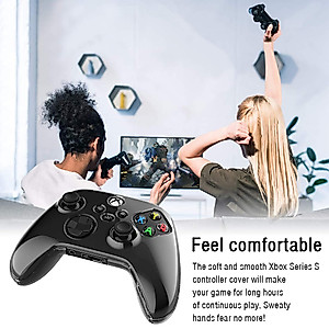 Hard Protective Case for Xbox Series S Controller, Xbox Console Transparent Skin Housing Clear Crystal Case, Controller Protective Cover Handle Shell, for Xbox Series X / S Controller