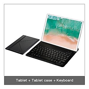 DAUERHAFT 2 in 1 Tablet, 10 Core CPU Tablet PC 4G LTE 5G WiFi US Plug 100-240V with Keyboard for Learning (US Plug)
