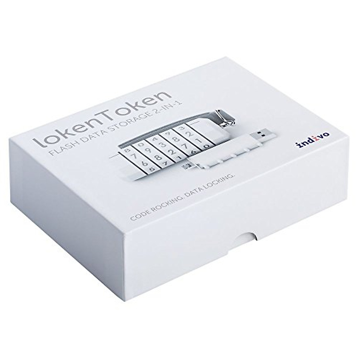 LokenToken USB Flash Drive 32 Gb, USB 3.0, White