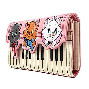 Loungefly Disney Aristocats Piano Kitties Faux Leather Wallet