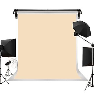 Kate 10ft×12ft Solid Beige Backdrop Portrait Photography Background for Photography Studio Children and Headshots Beige Backdrop Background for Photography Photo Booth