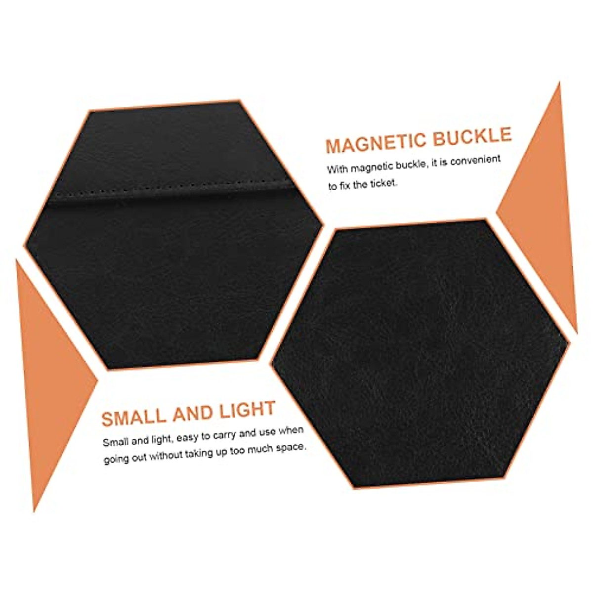 BESTOYARD 4pcs Bill Folder Foldover clipboard Mini Pocket clipboard Small Server notepads Notepad clipboard a4 hardboard Leather Low Profile Clip Checks pu Leather Office Business Wine Clip