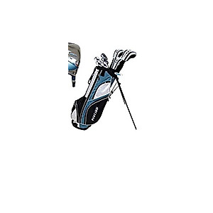 Precise Deluxe Women's Petite Complete Set (Blue), Graphite Hybrids with Steel Irons, Right Hand, Regular