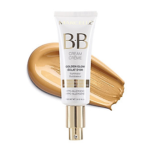 Marcelle BB Cream Golden Glow, Universal Shade, Tinted Moisturizer, Skin Enhancer, Illuminator, Beauty Balm, Non-Comedogenic, Paraben-Free, Oil-Free, Hypoallergenic, Cruelty-Free, 1.5 fl oz