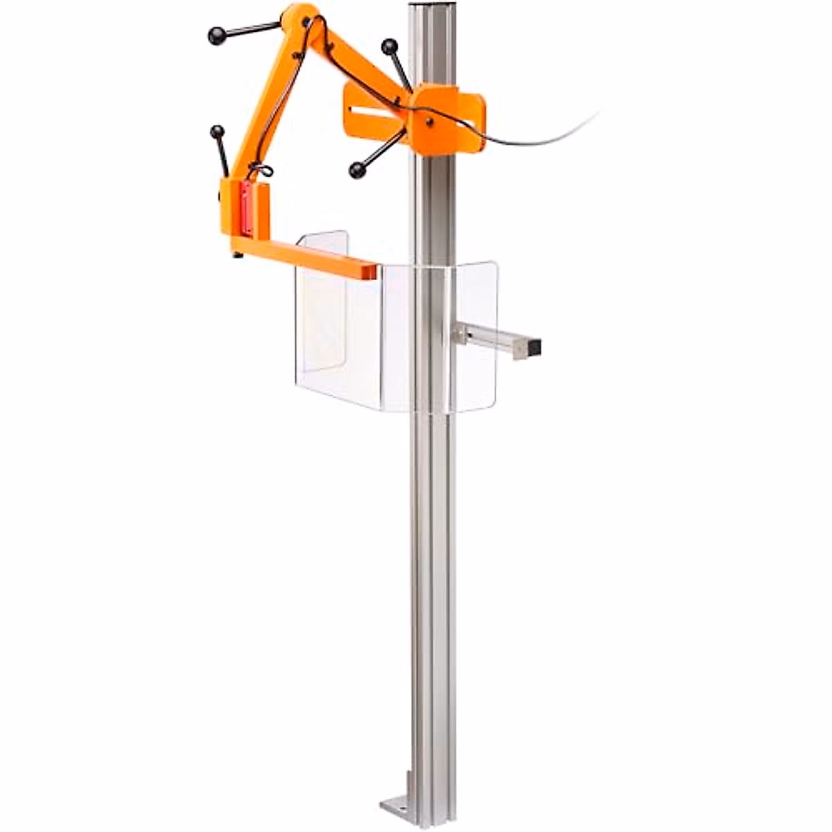 Floor Mount Milling Machine Safety Guard, Interlocked Model. Part # MG-1-SK1 by ATS MACHINE SAFETY SOLUTIONS