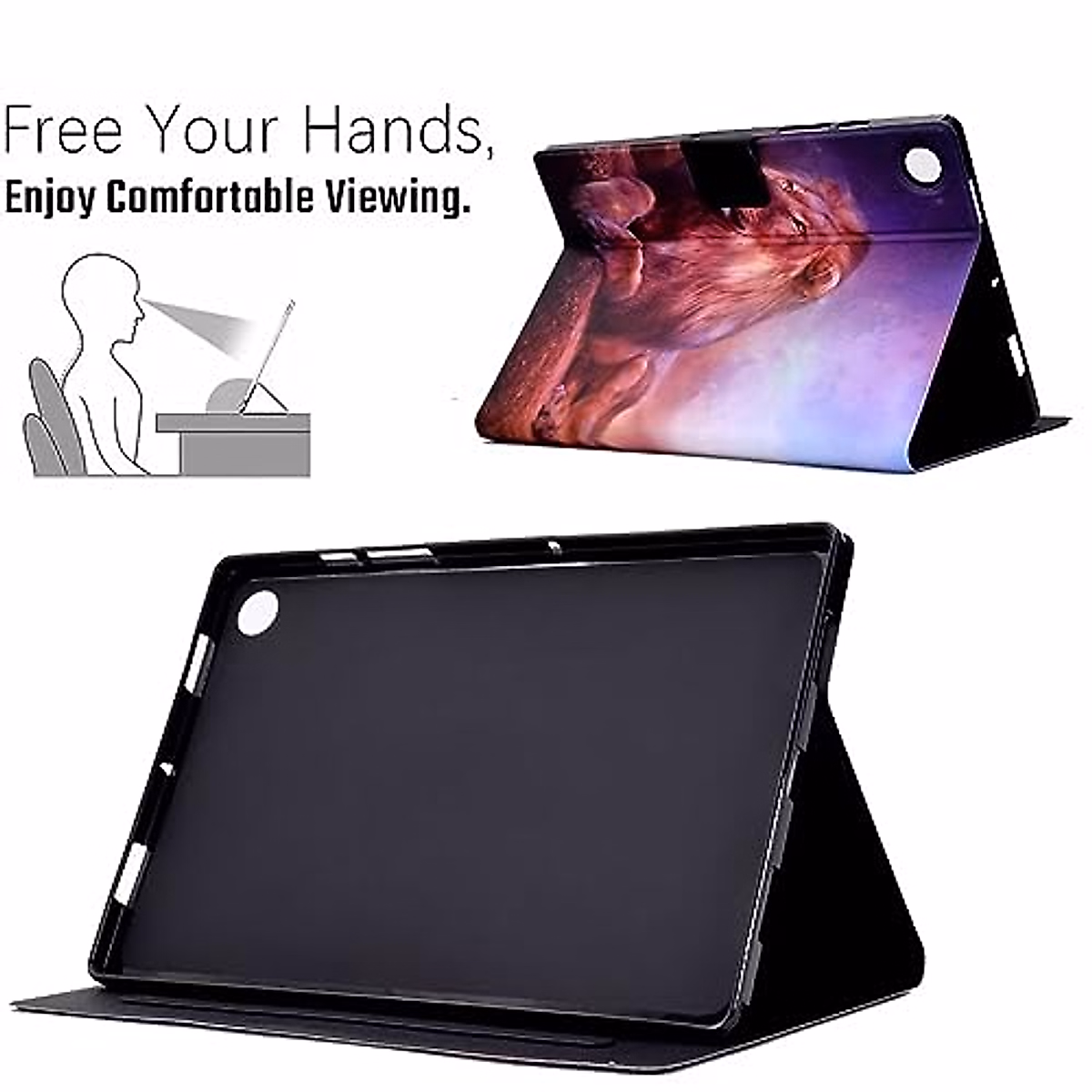 Compatible with/Replacement for Tablet PC Samsung Galaxy Tab A8 10.5 inch 2021 SM-X200/X205/X207 PU Leather Flip Cover Stand Wallet Case XXDY11(1)