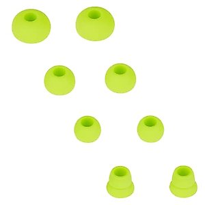 Replacement Earbud Tips for Powerbeats 2 Silicone Earbud Tips Earbuds Set Compatible with Beats Powerbeats 3 Powerbeats 2 Wireless in-Ear Earphones,4 Pairs,Fluorescent Yellow