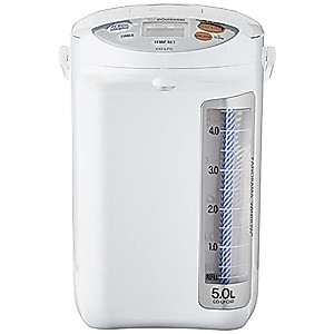 Zojirushi Micom Water Boiler and Warmer, 169 oz/5.0 L, White