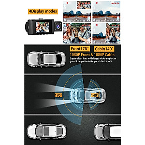 Bundle Include 64GB Micro Memory Card + Yansoo Dual Dash Cam Front and Inside