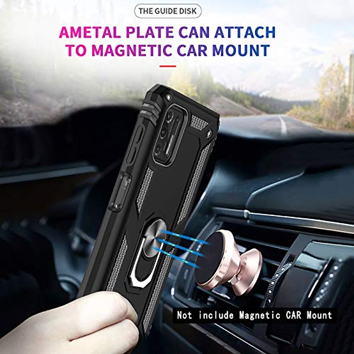 LeYi for Moto G Stylus Case, Moto G Stylus 2021 Case with 2 Tempered Glass Screen Protector, Military Grade Phone Case with Kickstand for Motorola G Stylus 2021 [Not Fit 5G/2020], Black