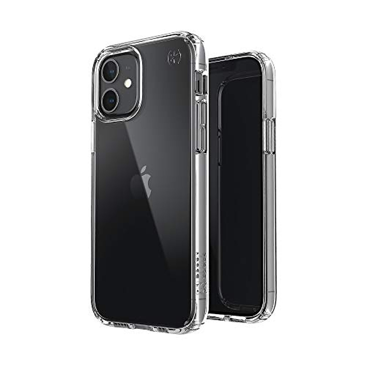 Speck iPhone 12 Clear Case - Drop Protection Fits iPhone 12 Pro & iPhone 12 Phones - Scratch Resistant, Anti-Yellowing & Anti-Fade with Slim Design - 6.1 Inch - Perfect Clear Presidio