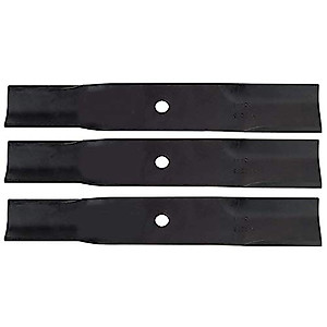 Set of 3 New Lawn Mower Blade Fits Toro, Universal 3 for 44", 74351, 74401, 74501, 74502, 74601, 74602, 74603, Groundmaster 1144, Groundmaster 117, Timecutter Z with 44" Decks Models