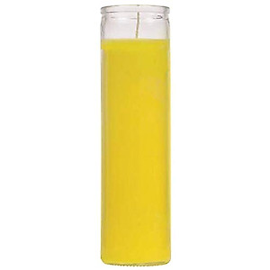 Prayer Candles - Red Yellow Blue White Wax Candle (4 Pack) Great for Sanctuary, Vigils Blessings and Prayers - Unscented Glass Jars Candle Set - Jar Candles - Bulk Colors Spiritual Religious Church