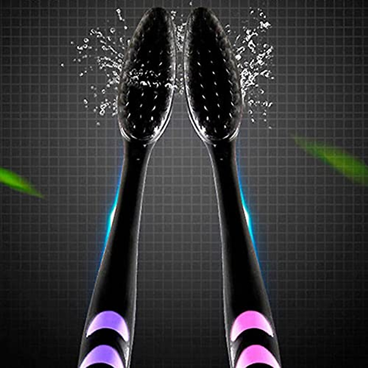 Kiminors dobrygalpe Charcoal Toothbrush Soft Toothbrush Adult Household Cleaning Toothbrush,Black, 30 * 200 * 150 MM