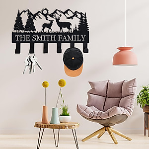 Personalized Key Holder Wall Mount, Customized Key Holder for Wall, Custom Keys Holder on Wall, Personalized Wall Mounted Key Holder Hooks Organizer Rack, Custom Key Rack