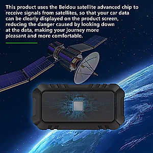 AWOLIMEI Heads Up Display for Cars G7, GPS Speedometer with Over-Speed Alarm Fatigue Driving Warning, USB Plug & Play, for All Cars