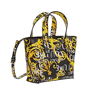 Versace Jeans Couture women Logo couture handbags black