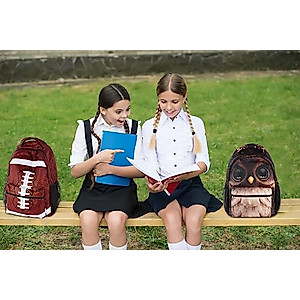 Football Backpack for Boys, 17-inch Laptop Travel Laptop Daypack Football School Bag with Multiple Pockets for Girls