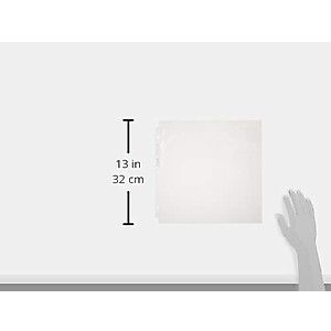 We R Memory Keepers 12x12 Page Protector Sleeve Set Includes 100 Pages, Non-Glare, Compatible with Most 3 Ring Albums, Perfect for Scrapbooking & More