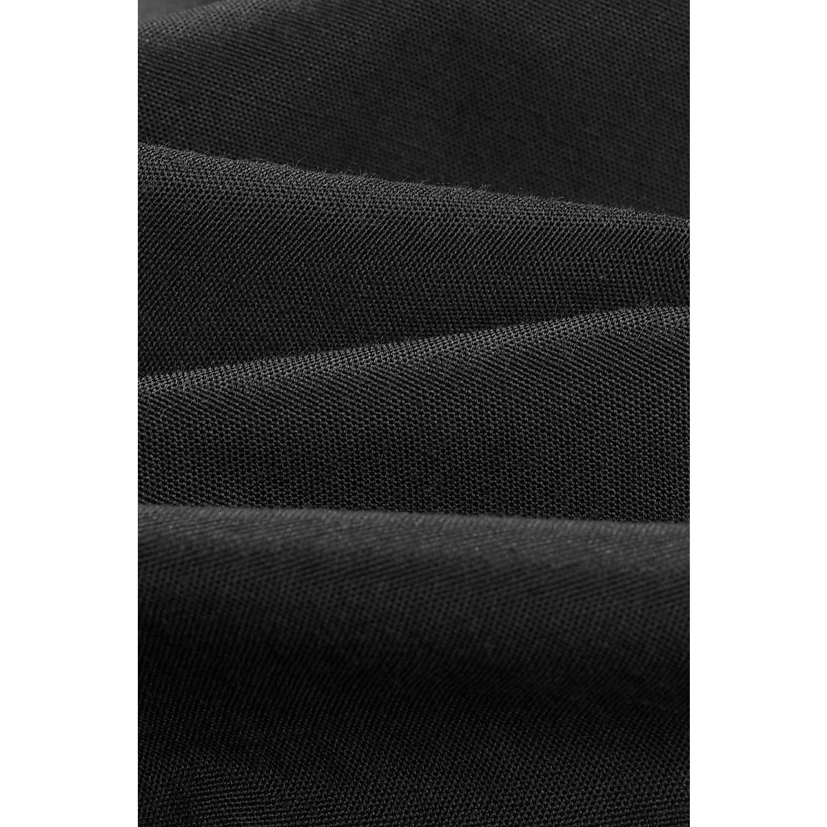 JMIERR Mens Summer Casual Stylish Short Sleeve Button-Up Shirts Cotton Linen Solid Color Business Dress Shirts Beach T Shirt, 2XL, Black