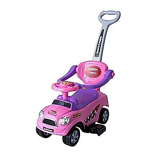 Freddo Toys Easy Wheel Ride on Car & Push Car for 2-6 Years (Pink)