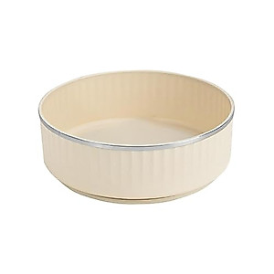 Lazy Susan Turntable Organizer Spice Rack Organizer Large Capacity Rotating Makeup Organizer for Cabinet Table Fridge Storage, White