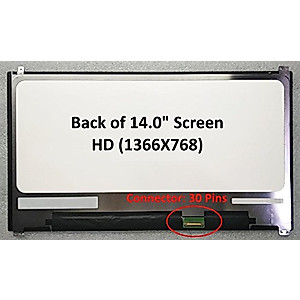 Generic New 14.0”HD LCD Screen N140BGE-E53 Compatible with DELL latitude E7480 1366X768 Matte