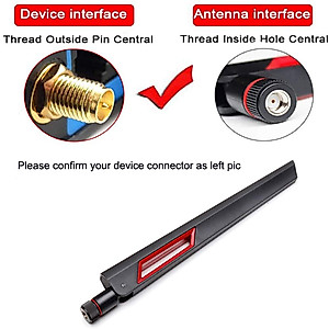 WiFi Antenna Dual Band 2.4GHz 5.8GHz 10 DBI RP-SMA Router for PCI-E WiFi Network Card USB Wireless Adapter Security IP Camera